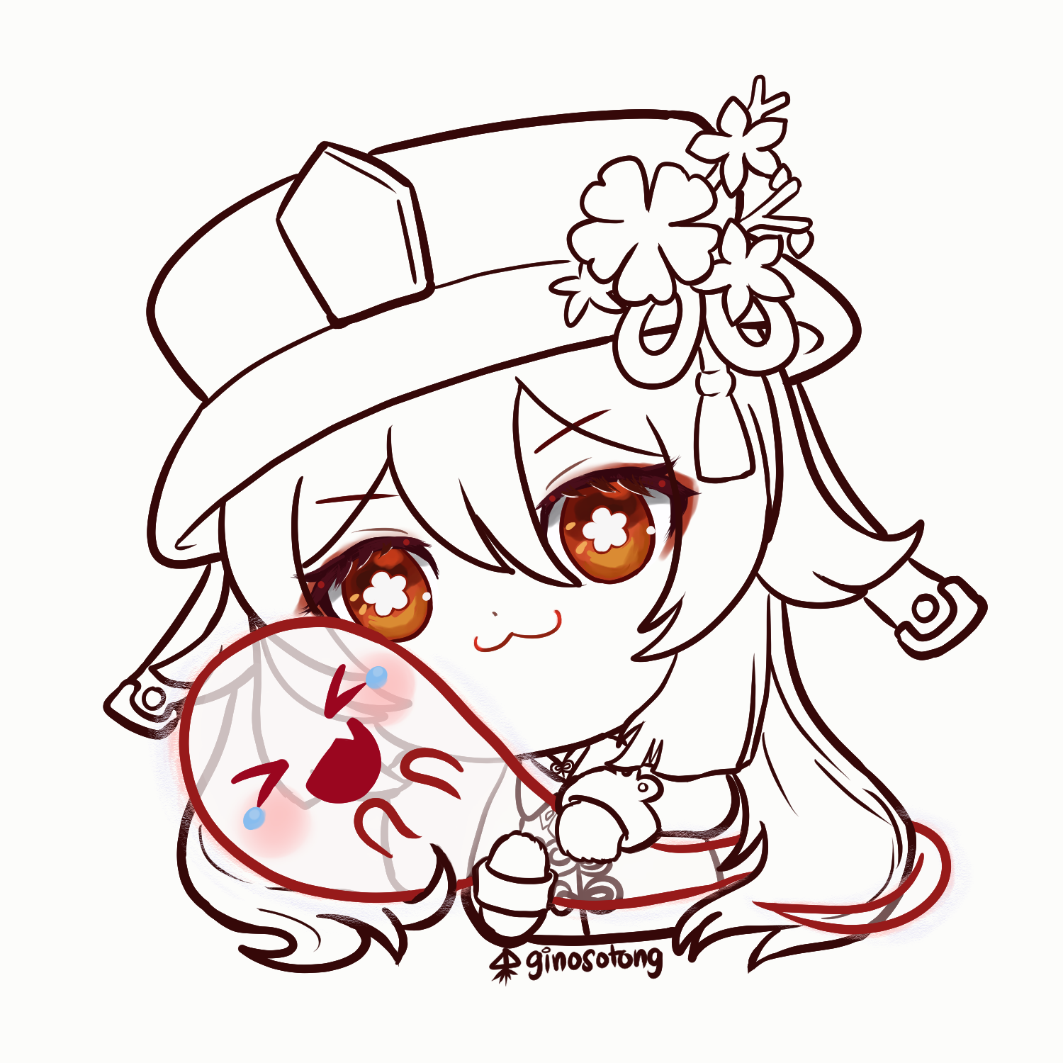 Hutao Sticker | Genshin Impact | HoYoLAB