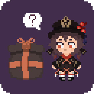 Pixelated Hu Tao and Gift :3 Genshin Impact | HoYoLAB