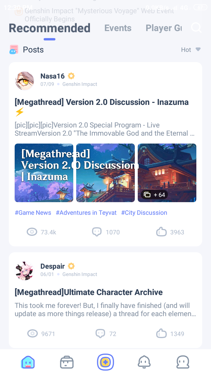 Hoyolab app Genshin Impact | HoYoLAB