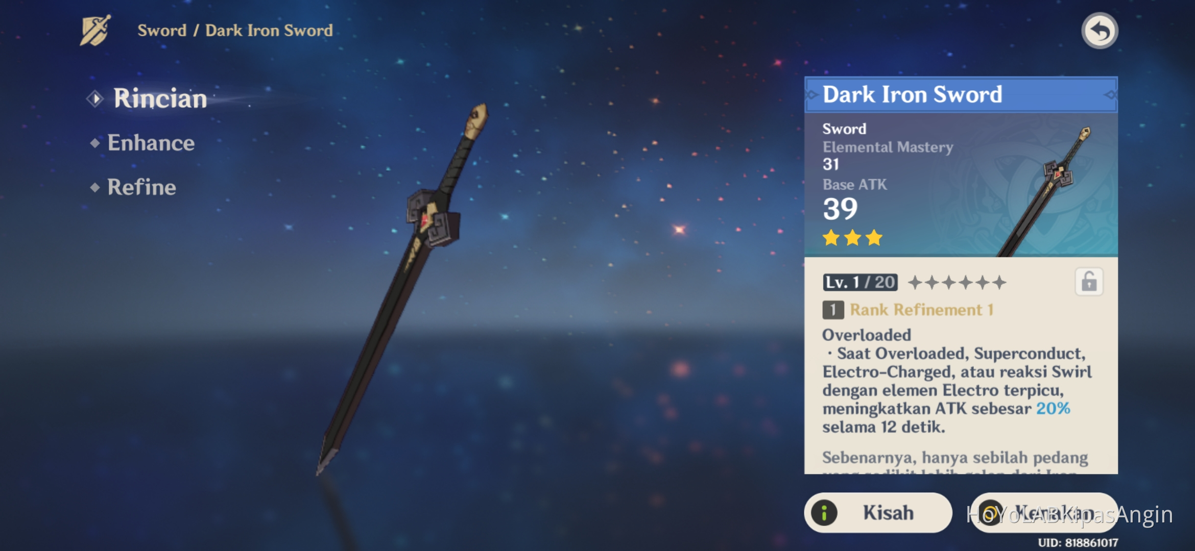 Sword S3 Genshin Impact | HoYoLAB