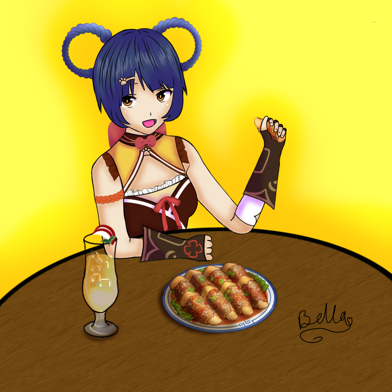 For Taste Of Summer I Drew Xiangling! Genshin Impact | HoYoLAB