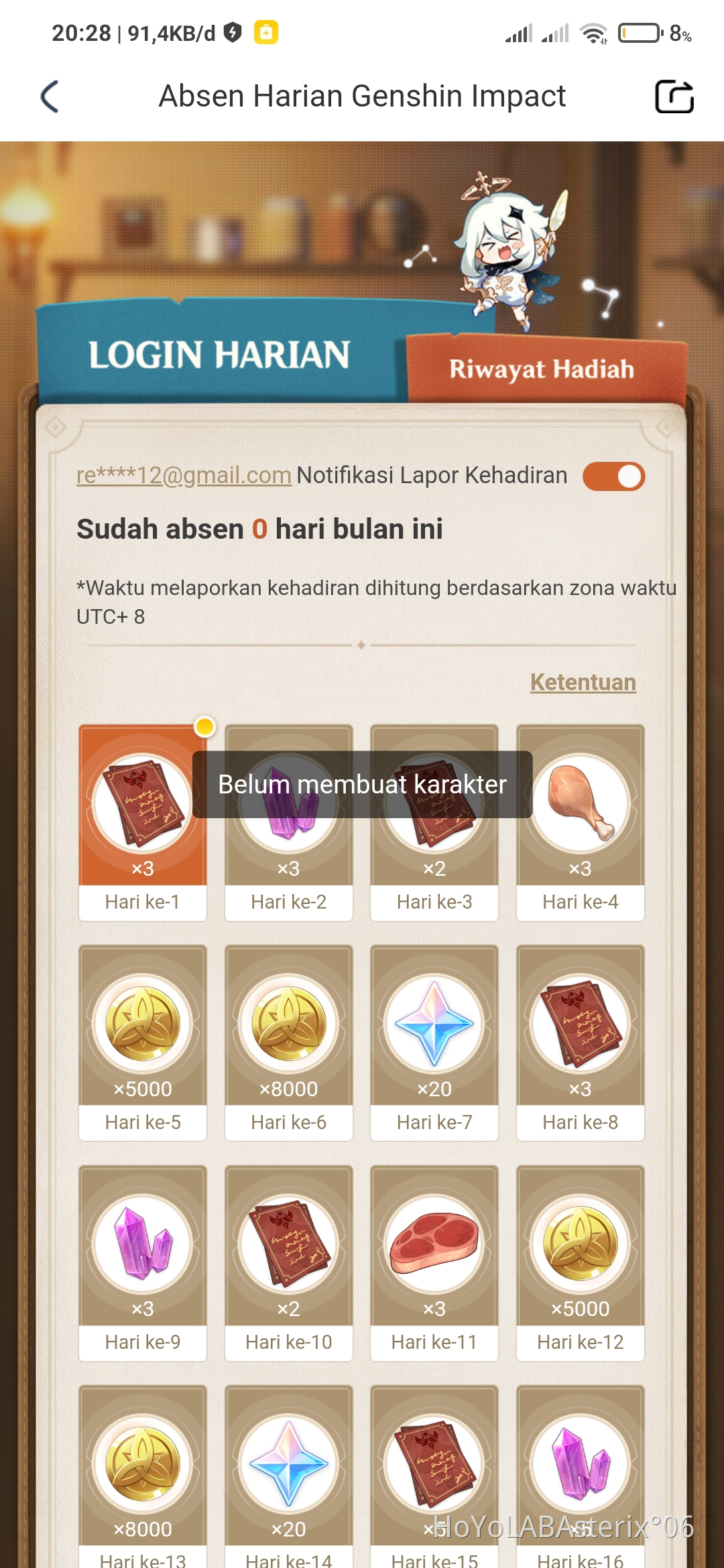 bug hoyolab apk Genshin Impact | HoYoLAB