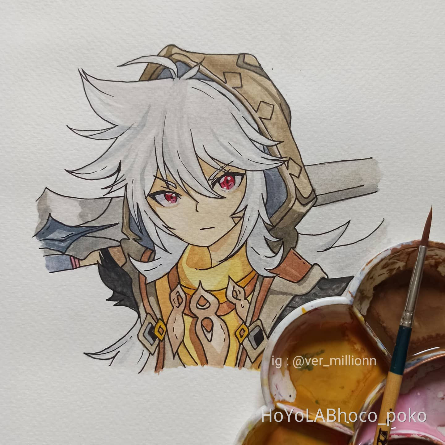 Razor Watercolour Painting Genshin Impact | HoYoLAB