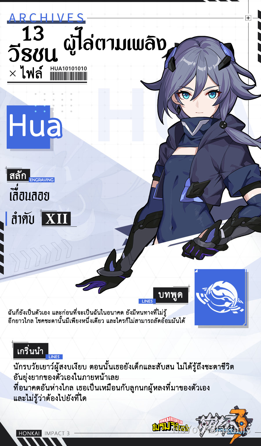 [แฟนแปล] ไฟล์ข้อมูล MANTIS จาก Official (ฉบับเก่า) | Honkai Impact 3rd ...