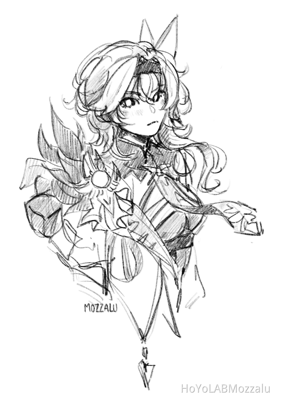 Quick Eula sketch! Genshin Impact | HoYoLAB