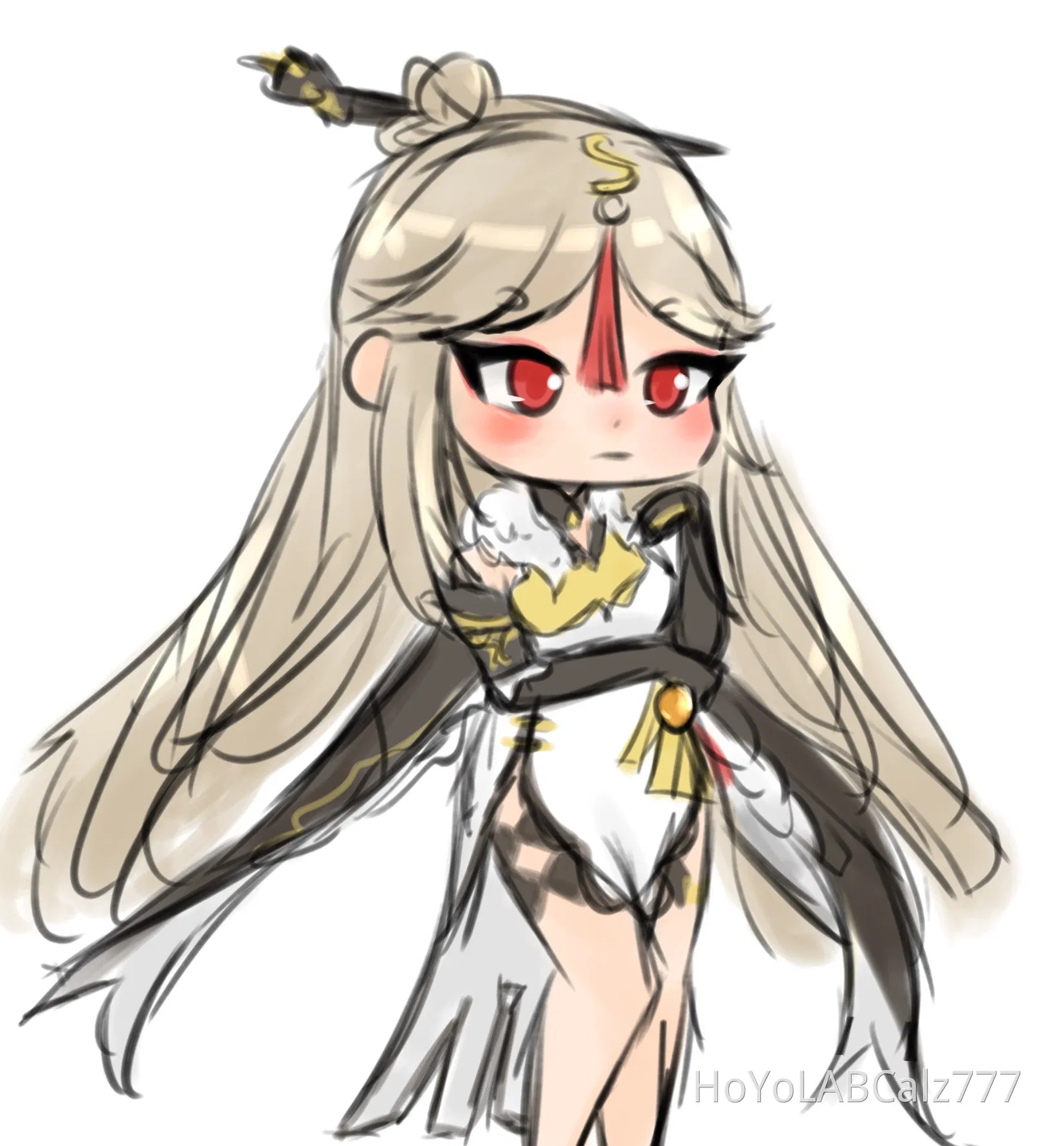 Chibi Ningguang Sketch Genshin Impact | HoYoLAB