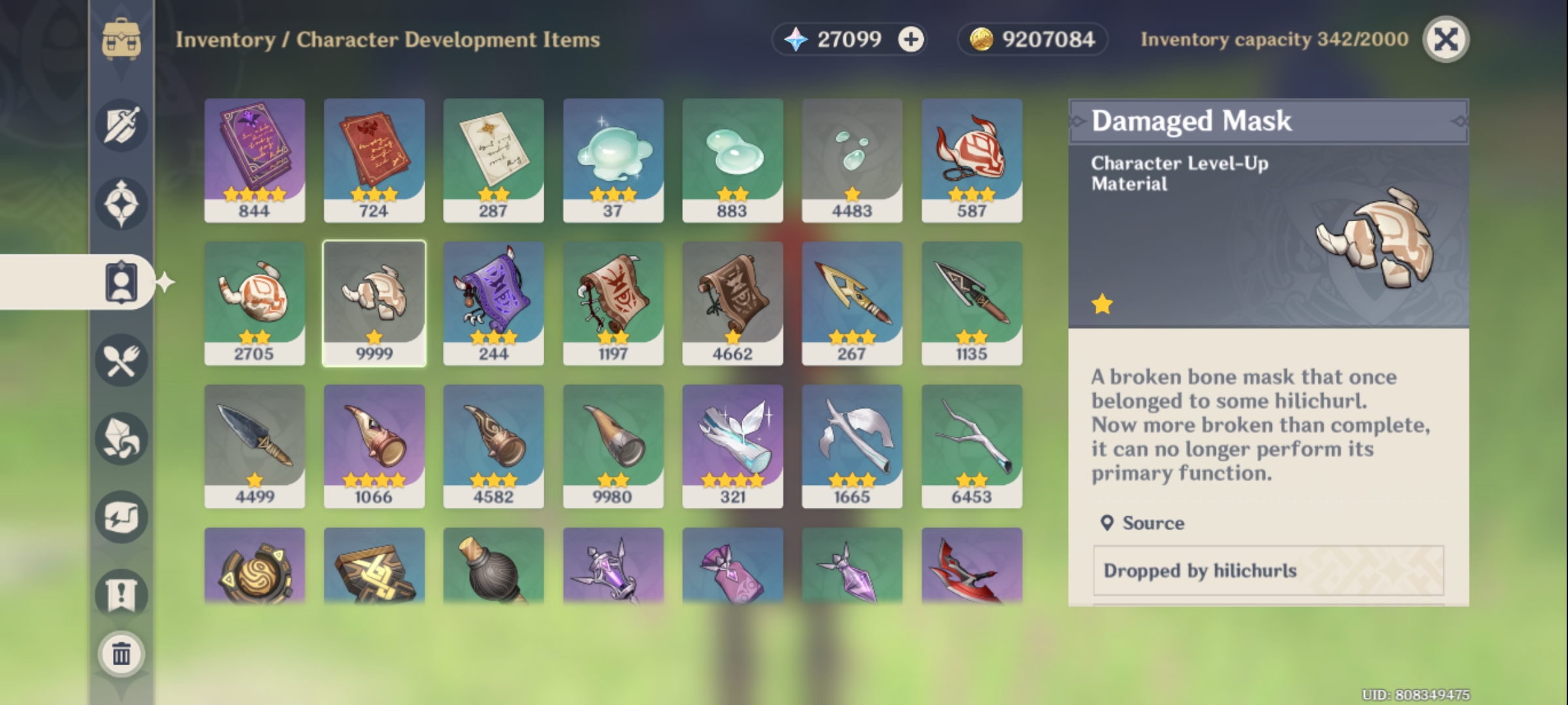 9999 Damaged Mask Genshin Impact | HoYoLAB