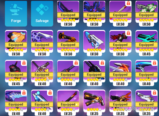 my weapon collection Honkai Impact 3rd | HoYoLAB