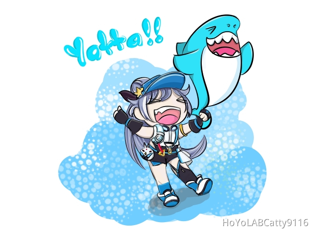 A Yatta walking her shark Honkai Impact 3rd | HoYoLAB