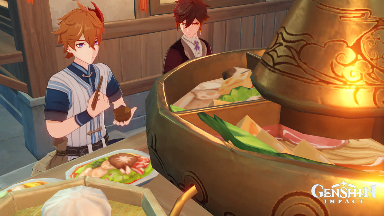 Moments During Childe's Birthday Celebration Genshin Impact | HoYoLAB