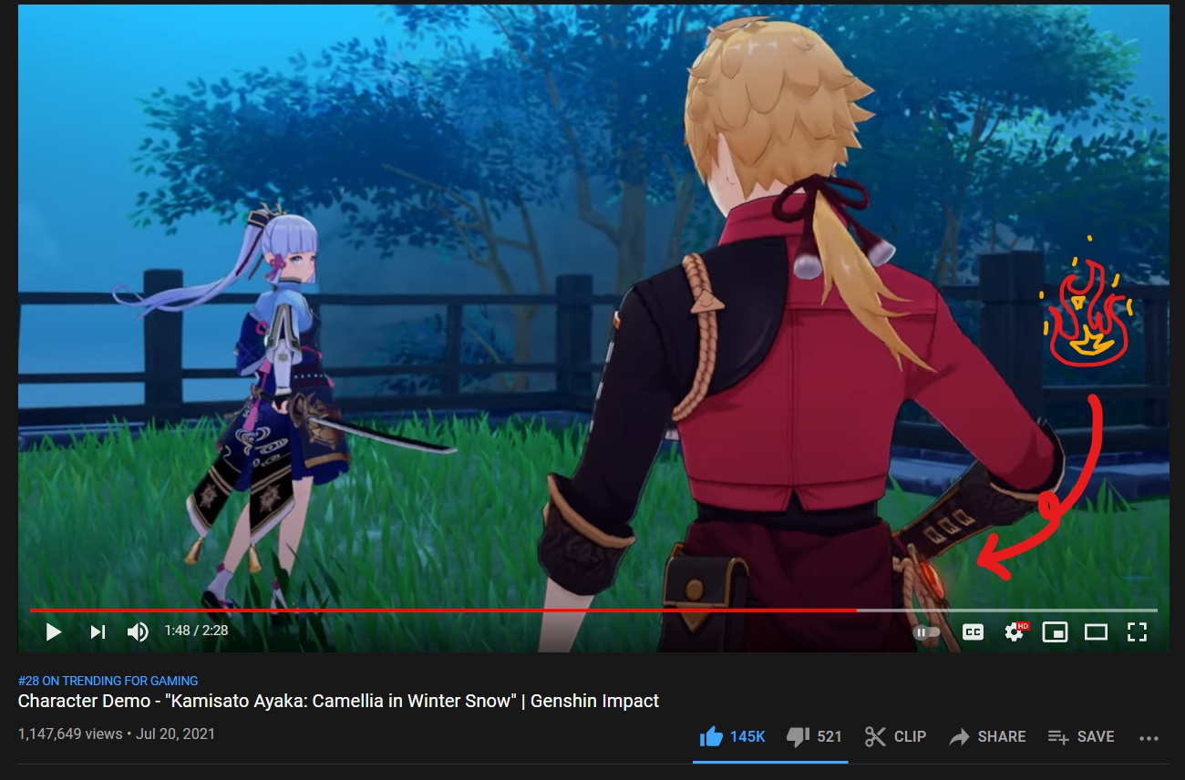 Ladies and gentlemen! We have another Pyro character... Genshin Impact ...