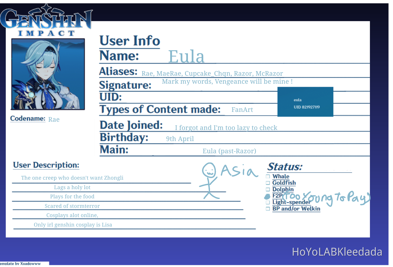 My genshin ID! Genshin Impact | HoYoLAB