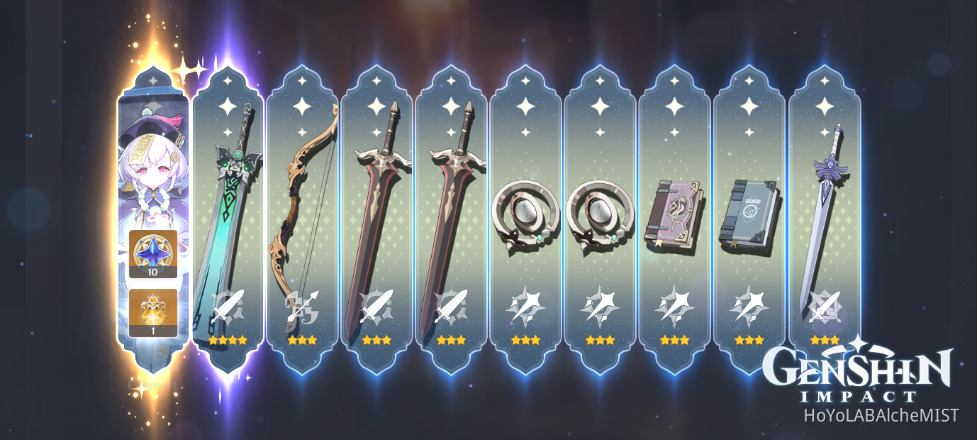 Got qiqi first 10 pull and ayaka+keqing two ten pulls after Genshin Impact | HoYoLAB