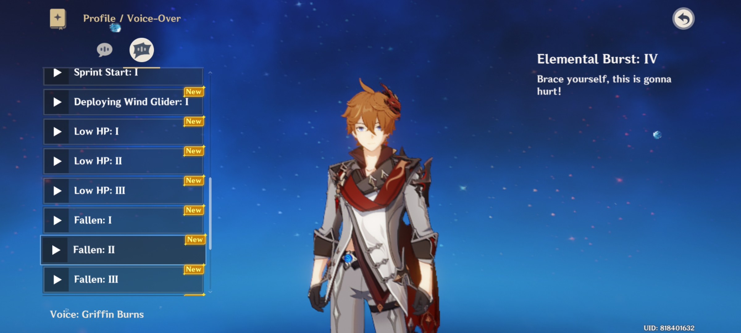 Voice line update Genshin Impact | HoYoLAB