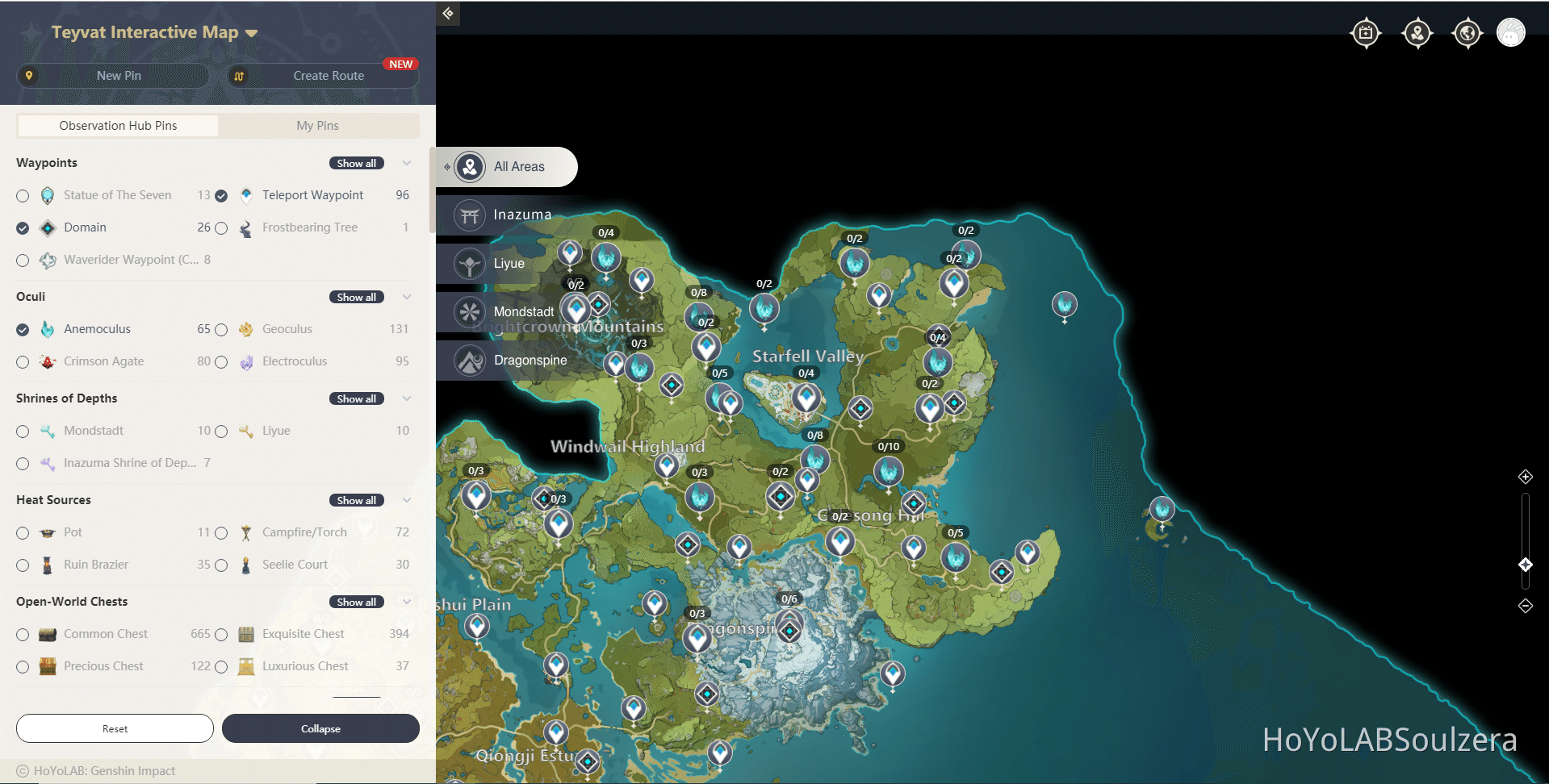 [Guias 2.0] Tudo sobre Inazuma usando o Teyvat Interactive Map ...
