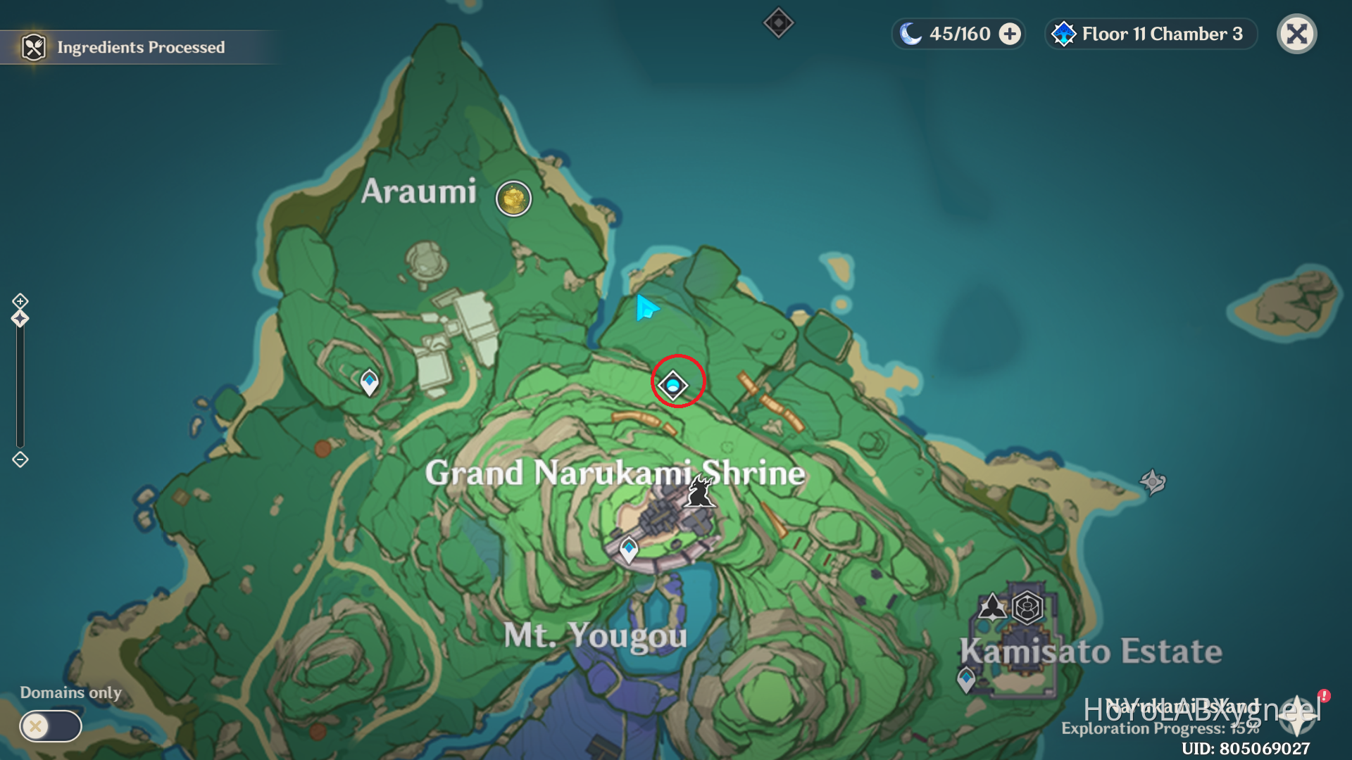 Cube Device Puzzle Guide in front of the COURT OF FLOWING SAND DOMAIN ...