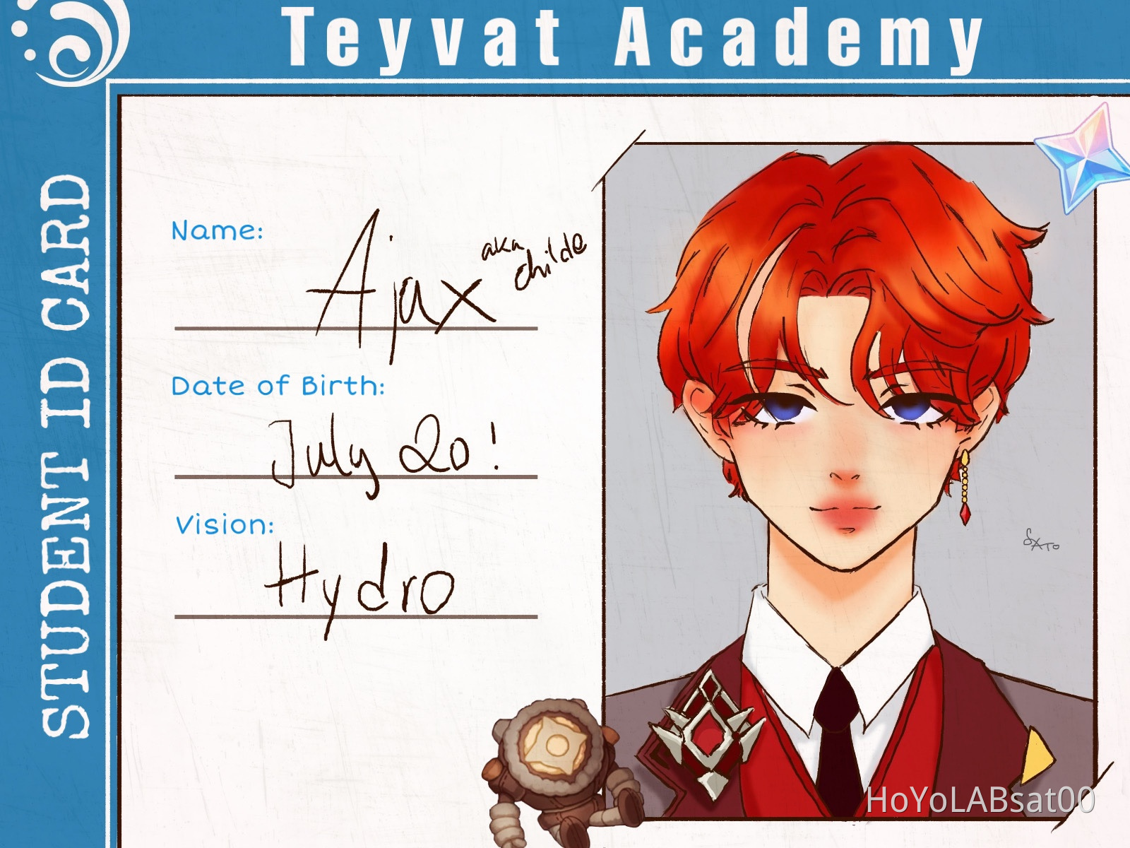 Childe Student ID Card Genshin Impact | HoYoLAB