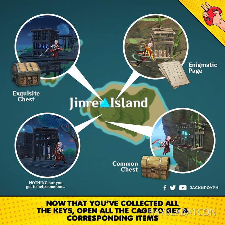 Metal & Cage Keys Location and a Hidden Achievement Guide | Genshin ...
