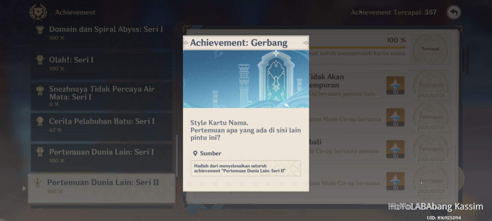 "NAMECARD KEDUA INAZUMA" | Genshin Impact | HoYoLAB