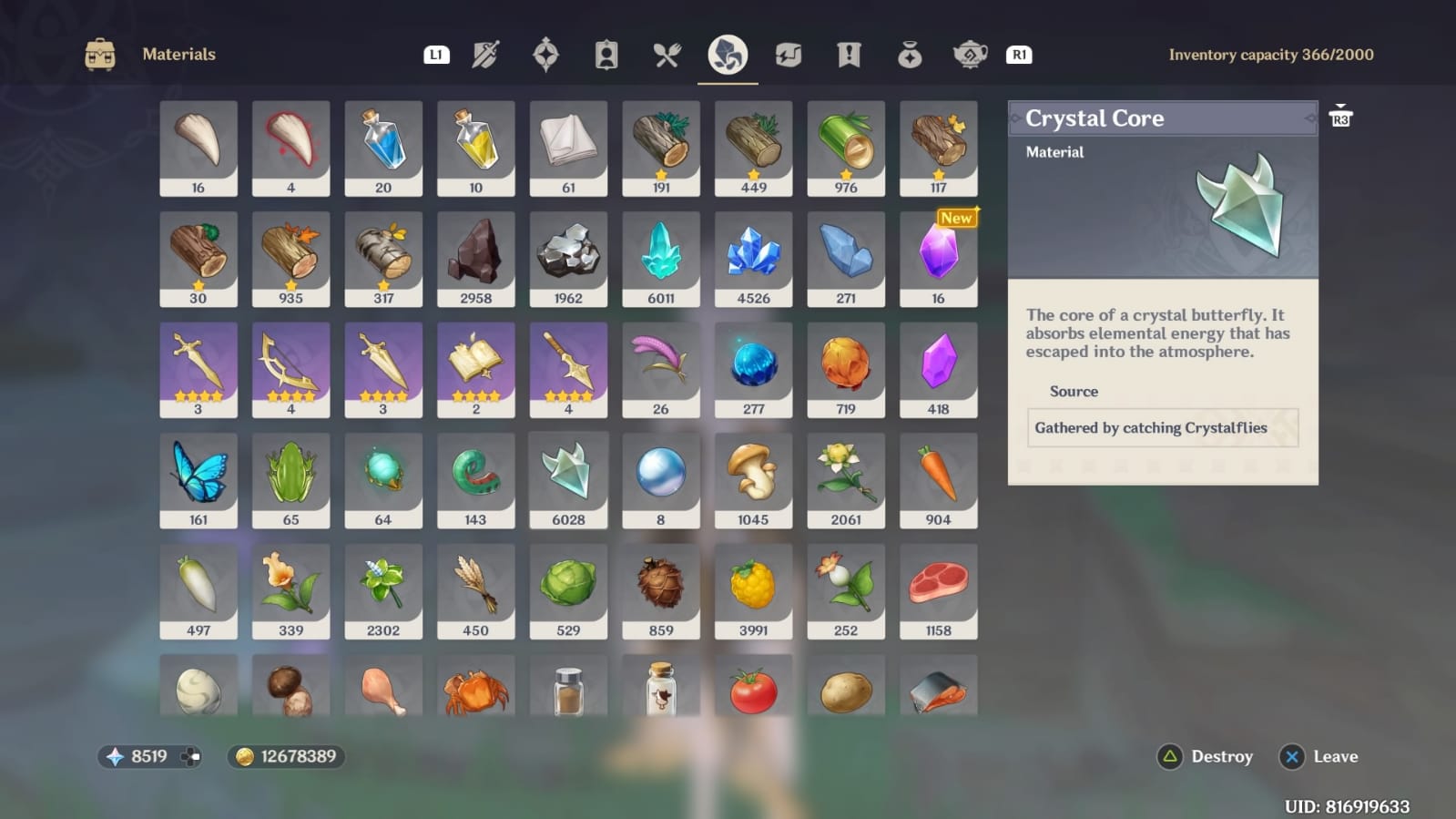 6k Crystalflies 🦋 Genshin Impact | HoYoLAB