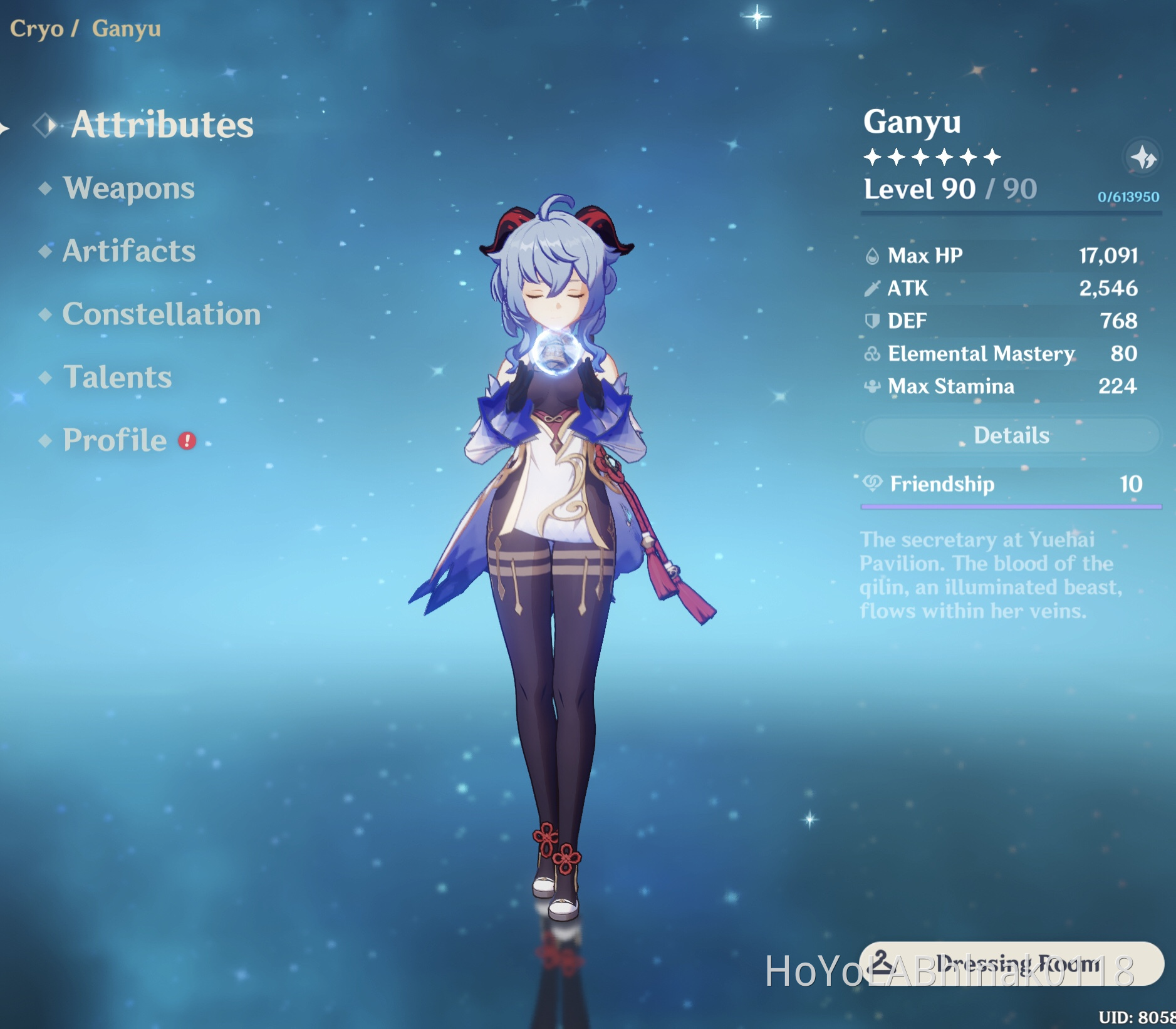 My Ganyu build (Work in progress) Genshin Impact | HoYoLAB