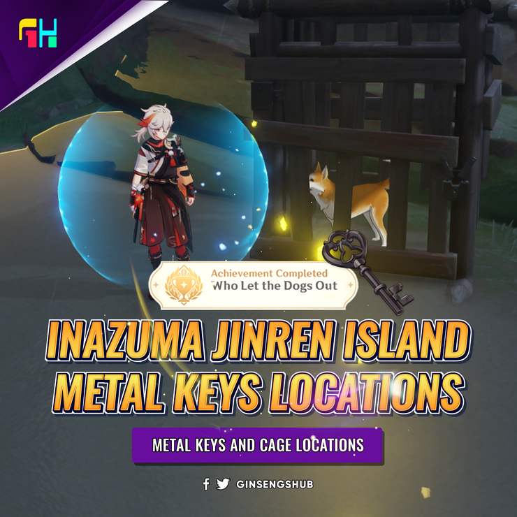 [version 2.0] Inazuma: 5 Metal Keys in JINREN ISLAND | Genshin Impact ...
