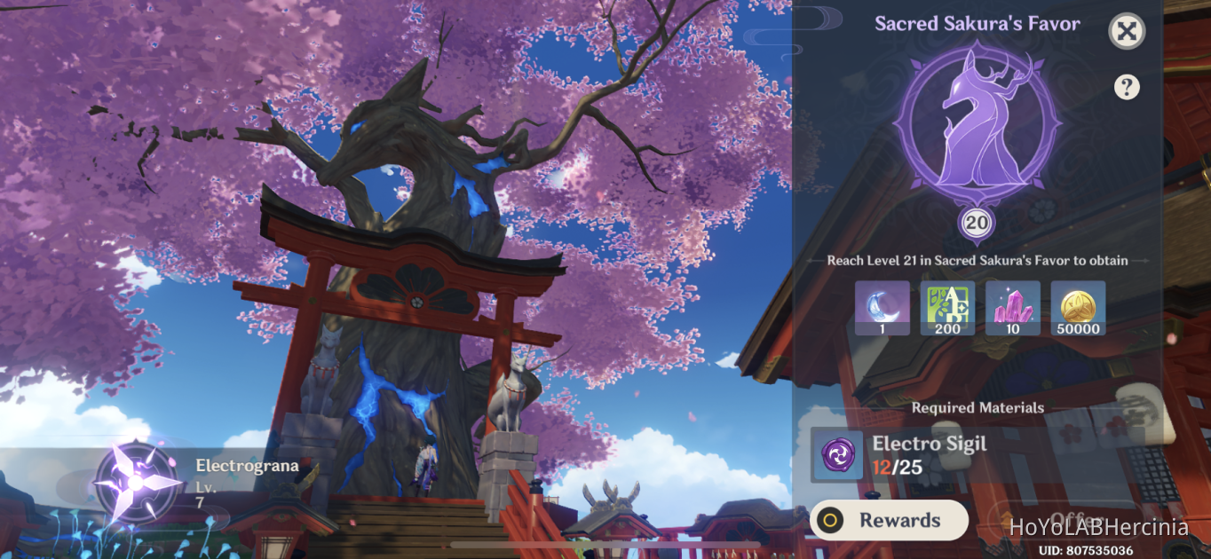 Achievements and Divine Sakura Tree Genshin Impact | HoYoLAB