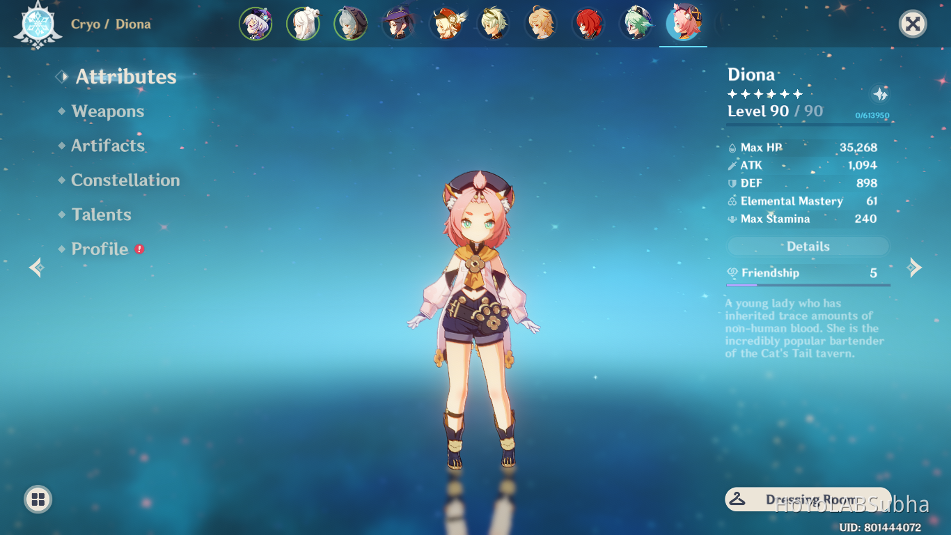 Full F2P DIONA With huge HP Guide Genshin Impact | HoYoLAB