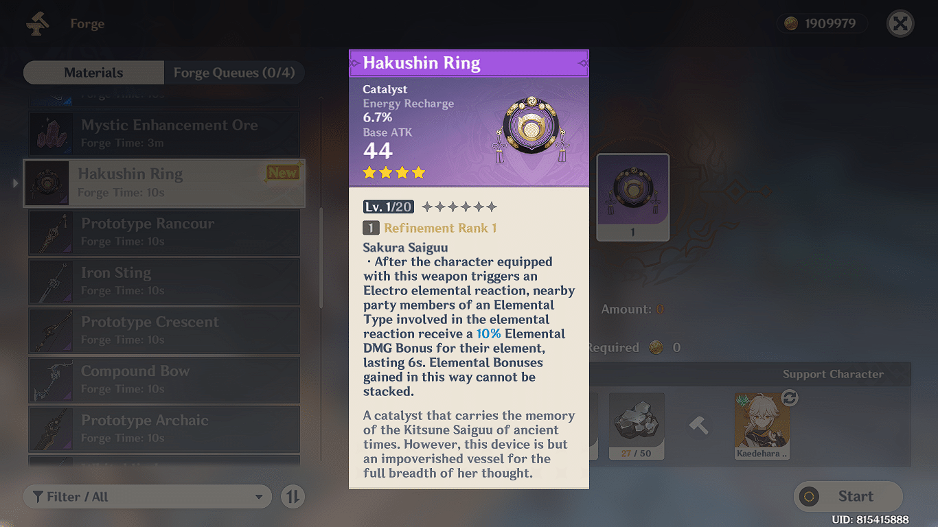 [Inazuma Guide] (4* Catalyst Blueprint ) Quest Dunia Ritual Pemurnian ...