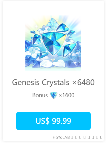 Buying Genesis Crystals Genshin Impact | HoYoLAB