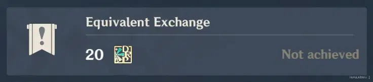 equivalent exchange quest