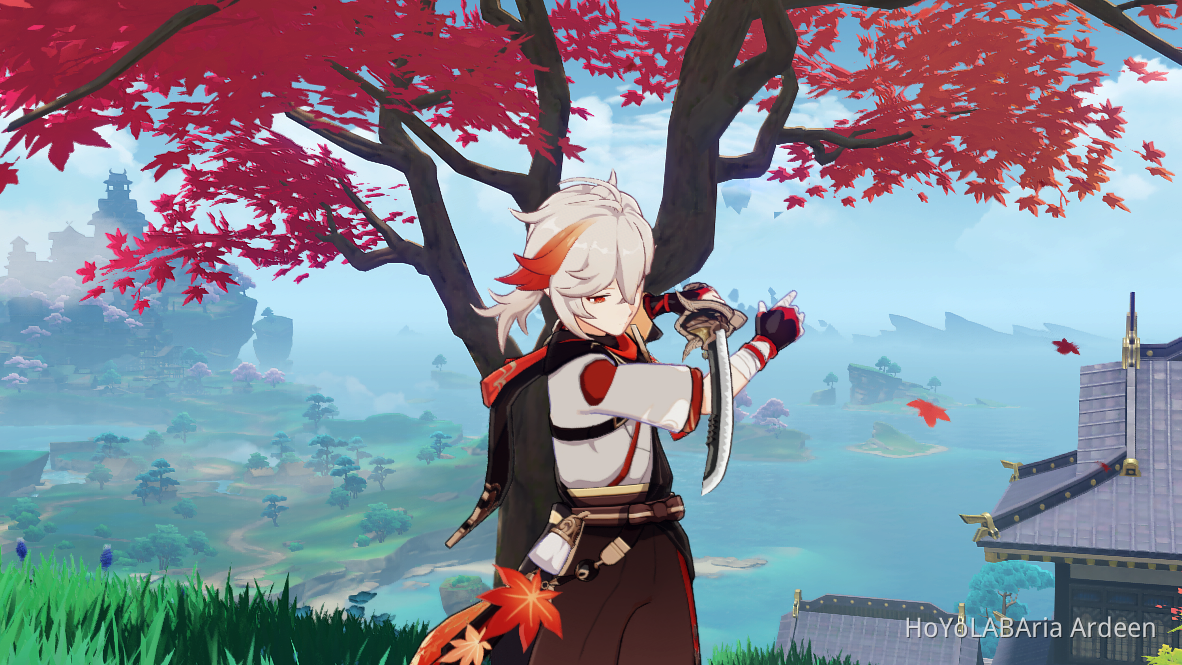 Amenoma Kageuchi on Kazuha (Aesthetic Shoots) | Genshin Impact | HoYoLAB