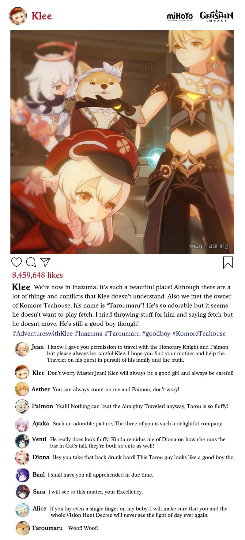 Good news for Klee Dads and Moms Genshin Impact | HoYoLAB