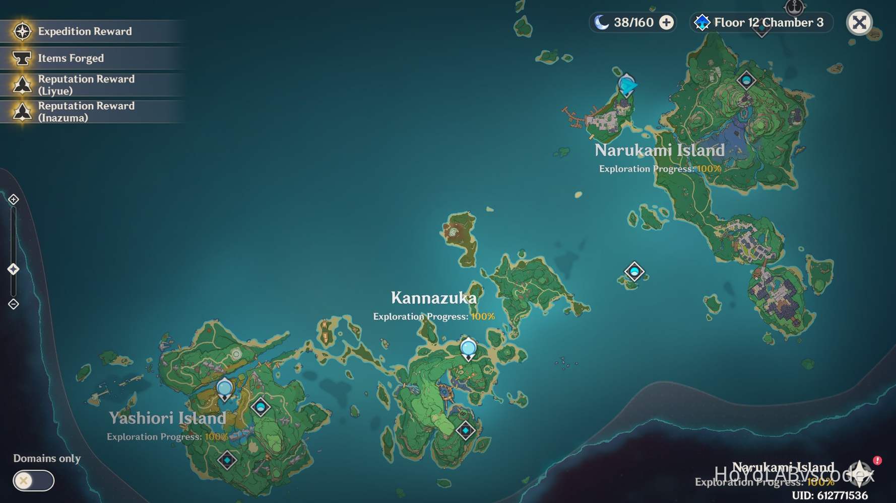 Welp time to wait for new island regions in inazuma 100% exploration ...