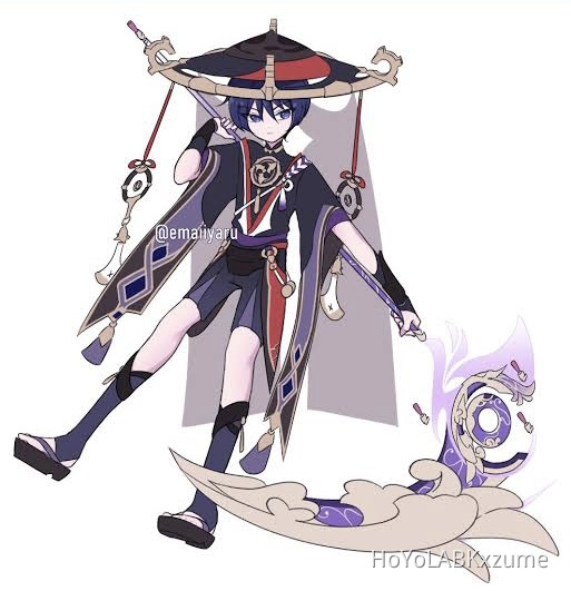 Scaramouche re-draw Genshin Impact | HoYoLAB