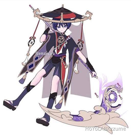 Scaramouche re-draw Genshin Impact | HoYoLAB