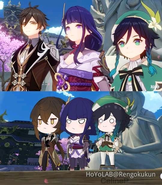 The trio🤣 Genshin Impact | HoYoLAB