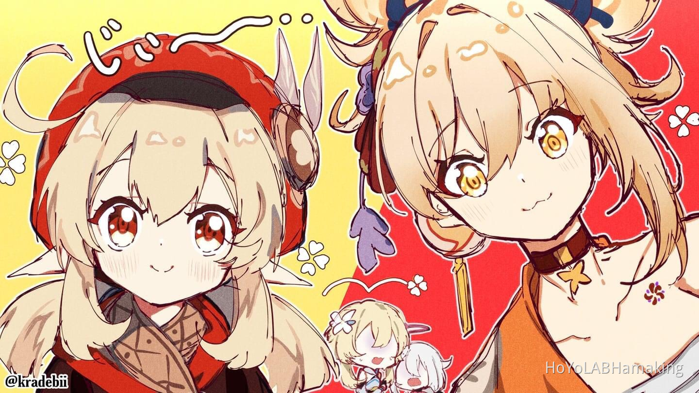 Klee and yoimya Fan art⭐️ Genshin Impact | HoYoLAB