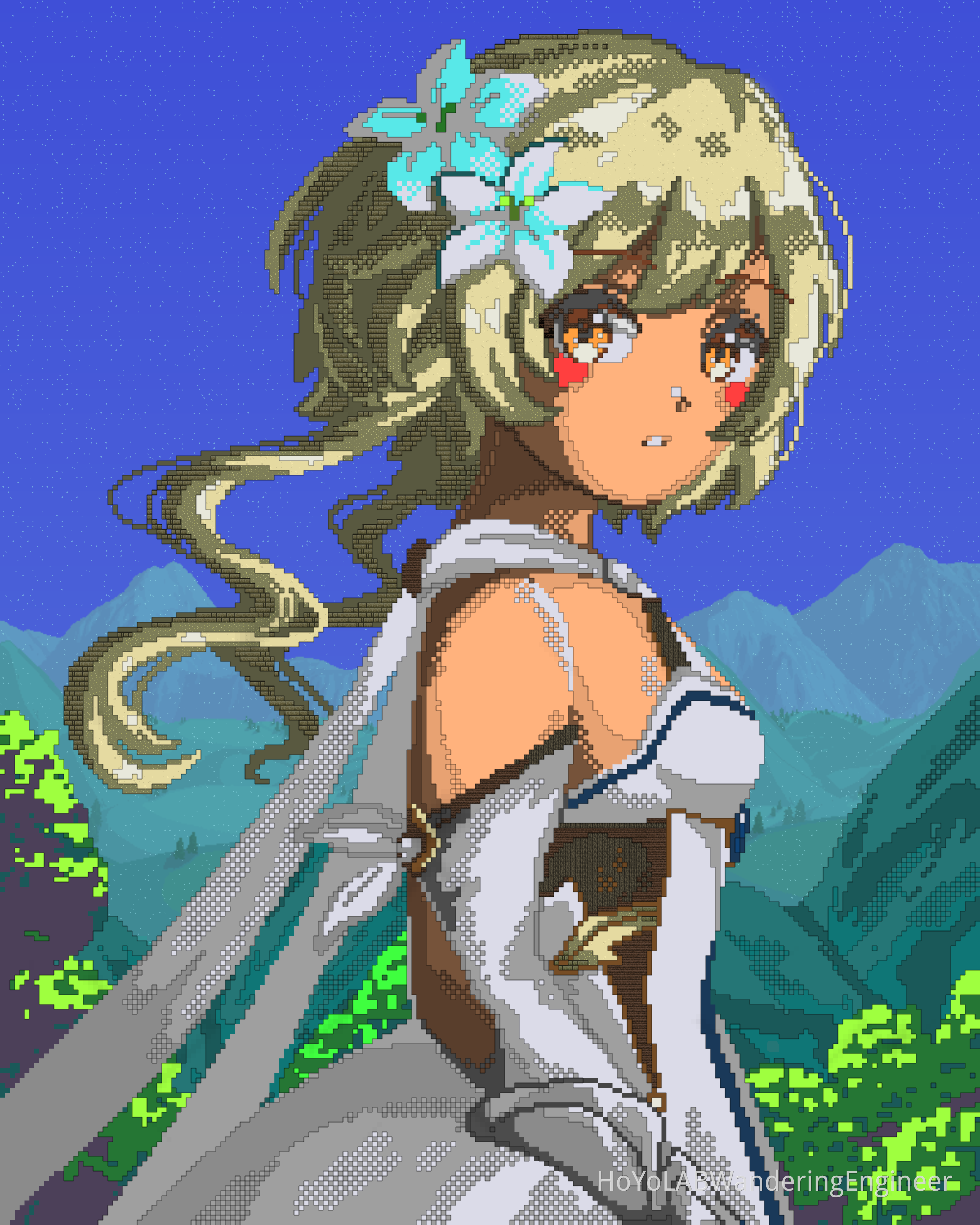 Pixelart Lumine in Terraria Genshin Impact | HoYoLAB