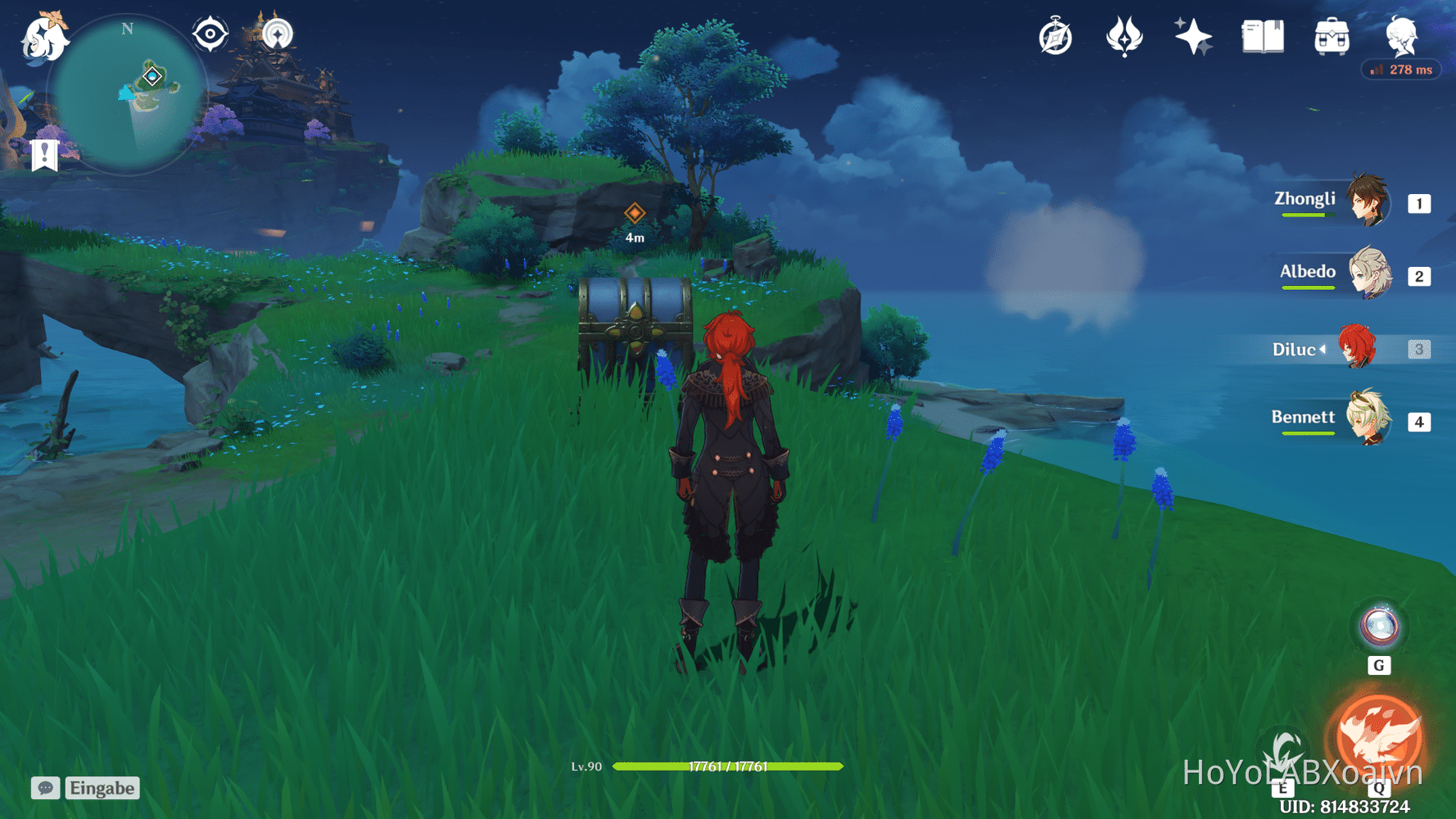 Rương Hiếm gần bí cảnh Sân Vườn Màu Tím (Luxurious Chest near Violet ...