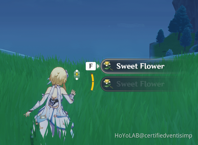 You can actually tell which flowers have whopper flowers in them ...