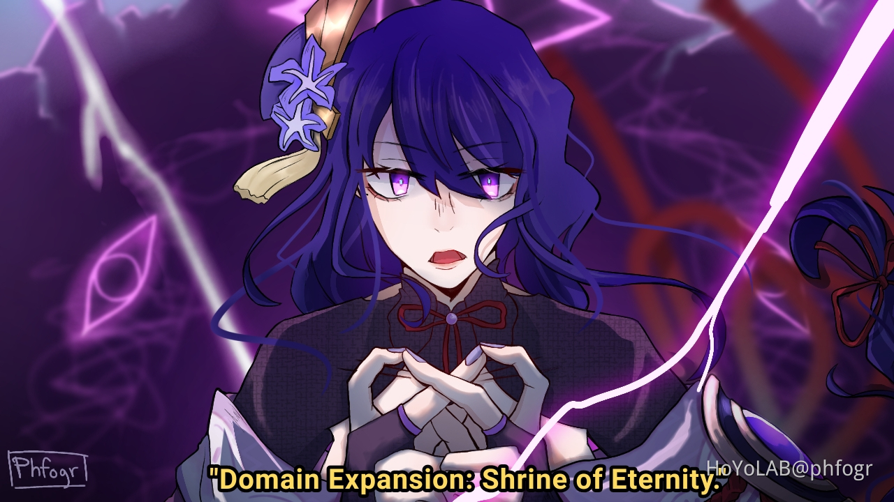 Raiden Shogun Domain Expansion ⚡ Genshin Impact | HoYoLAB