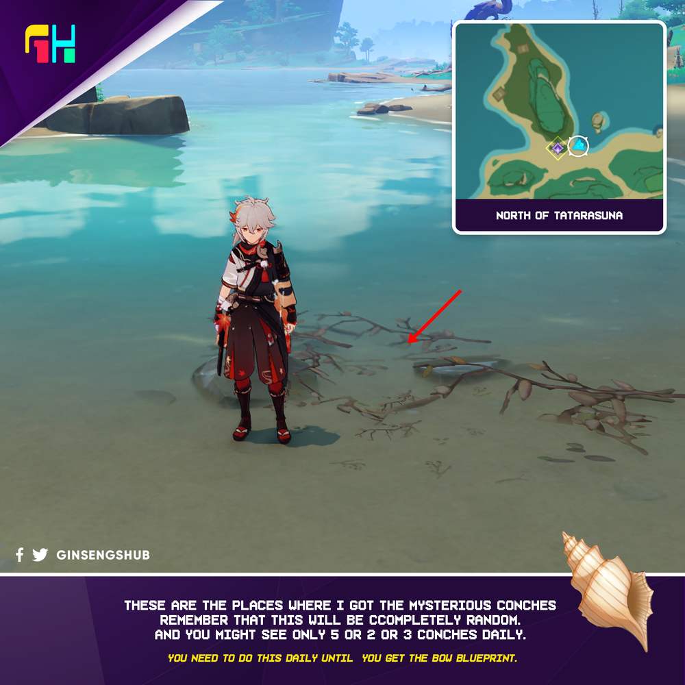 [version 2.0] Hamayumi Diagram Inazuma 4* Bow Weapon Blueprint Genshin ...