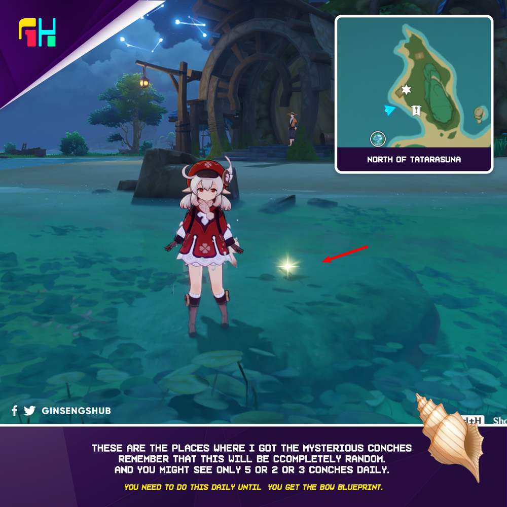 [version 2.0] Hamayumi Diagram Inazuma 4* Bow Weapon Blueprint Genshin ...