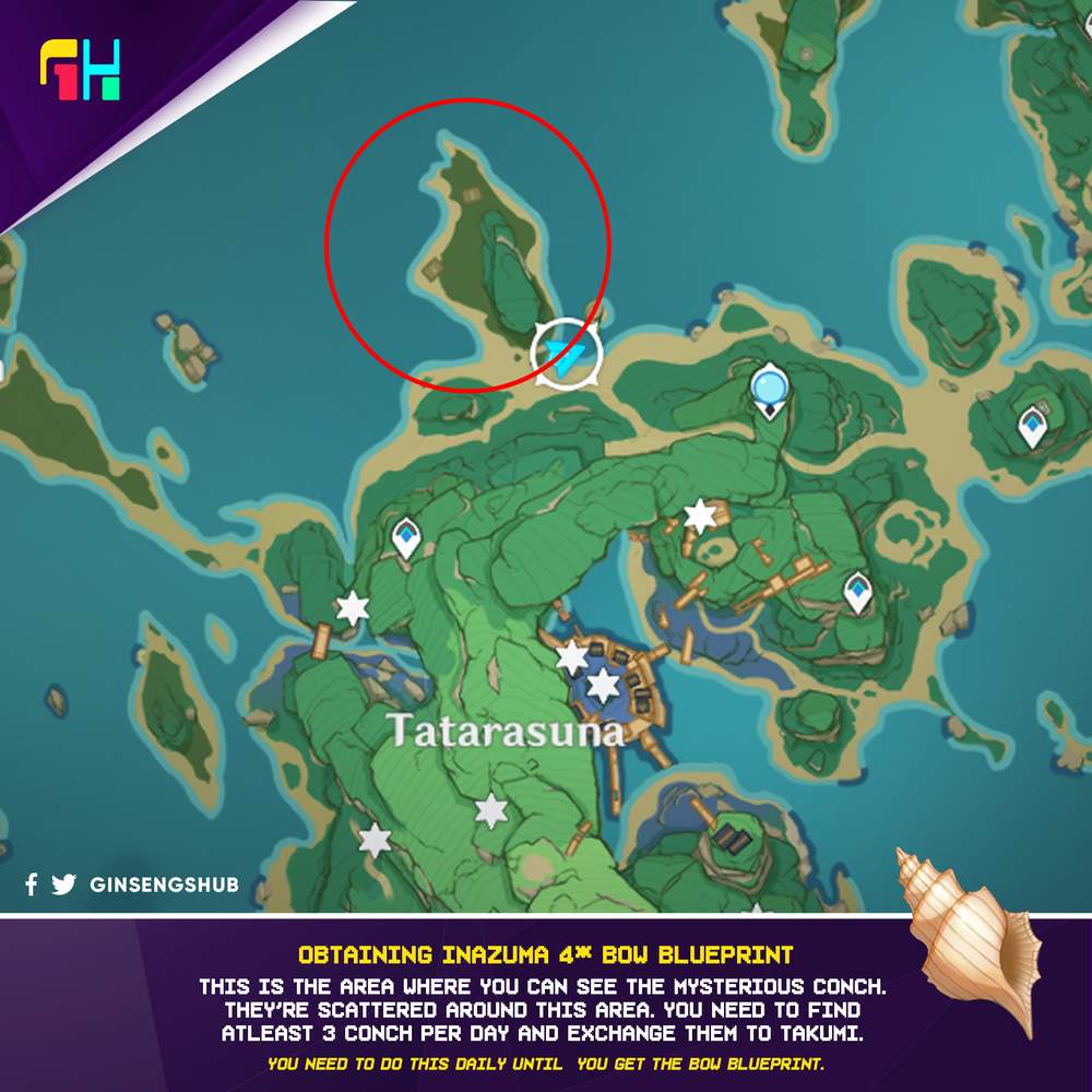 [version 2.0] Hamayumi Diagram Inazuma 4* Bow Weapon Blueprint Genshin ...