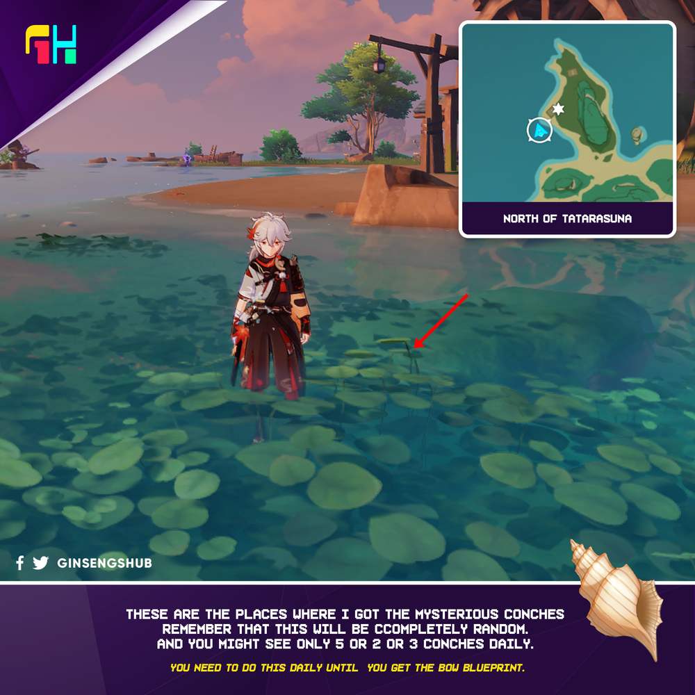 [version 2.0] Hamayumi Diagram Inazuma 4* Bow Weapon Blueprint Genshin ...