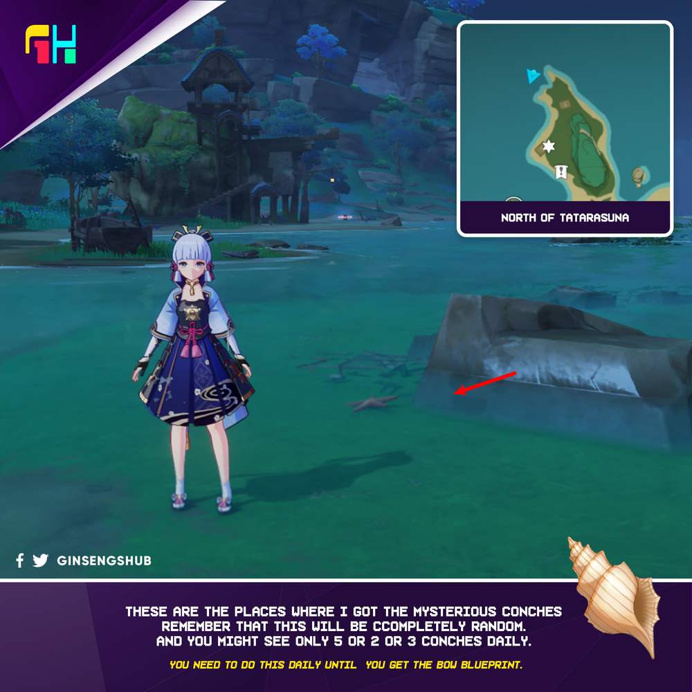 [version 2.0] Hamayumi Diagram Inazuma 4* Bow Weapon Blueprint Genshin ...