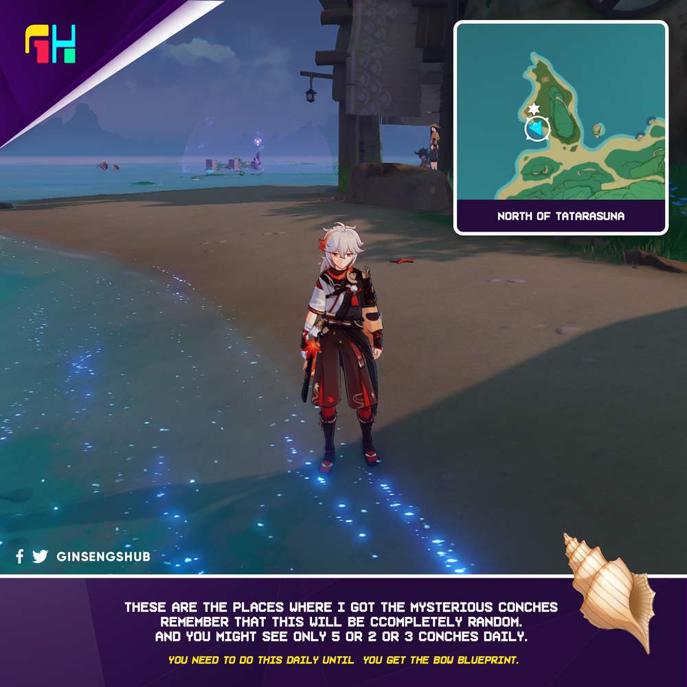 [version 2.0] Hamayumi Diagram Inazuma 4* Bow Weapon Blueprint Genshin ...