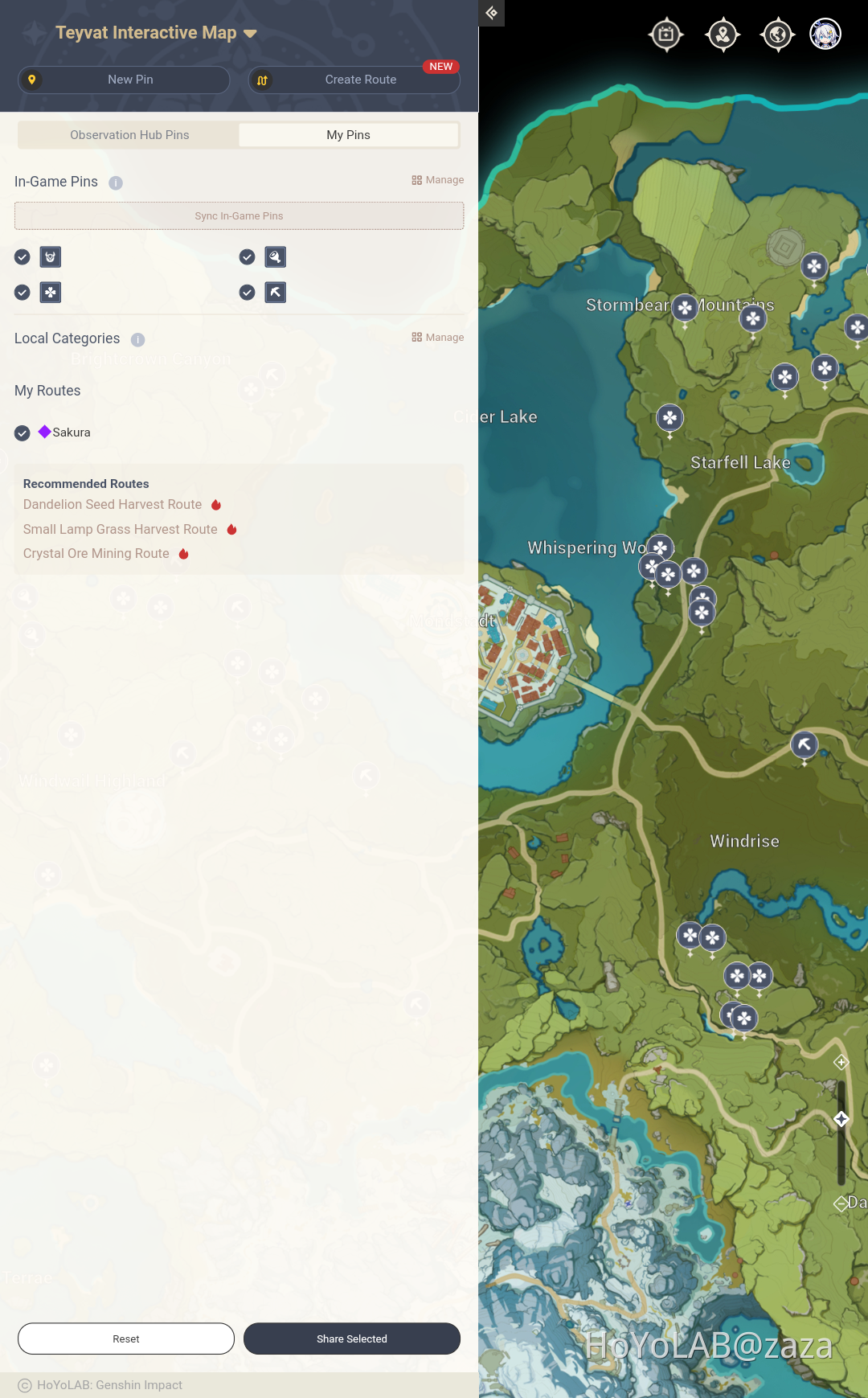 Teyvant interactive map Genshin Impact | HoYoLAB