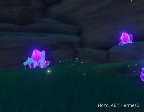 Amethyst Lumps has very small hitbox in comparison to Crystal Ores ...